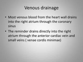 Blood supply to heart | PPTX