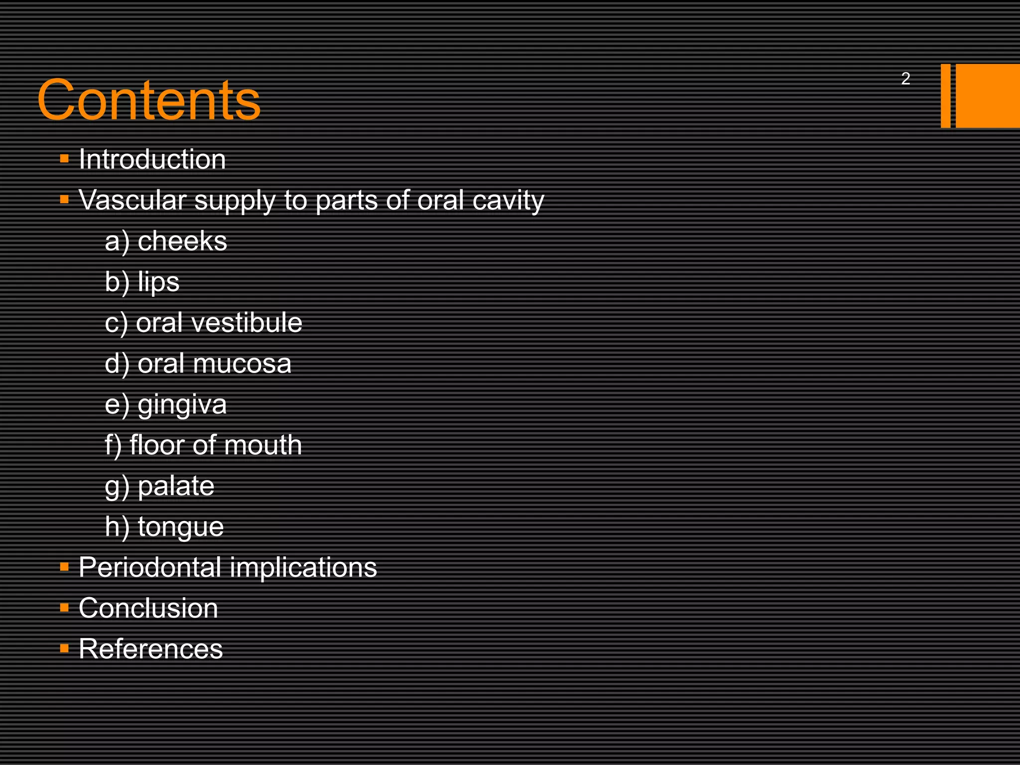 Blood supplyand lymphatic drainage to oral cavity | PPTX