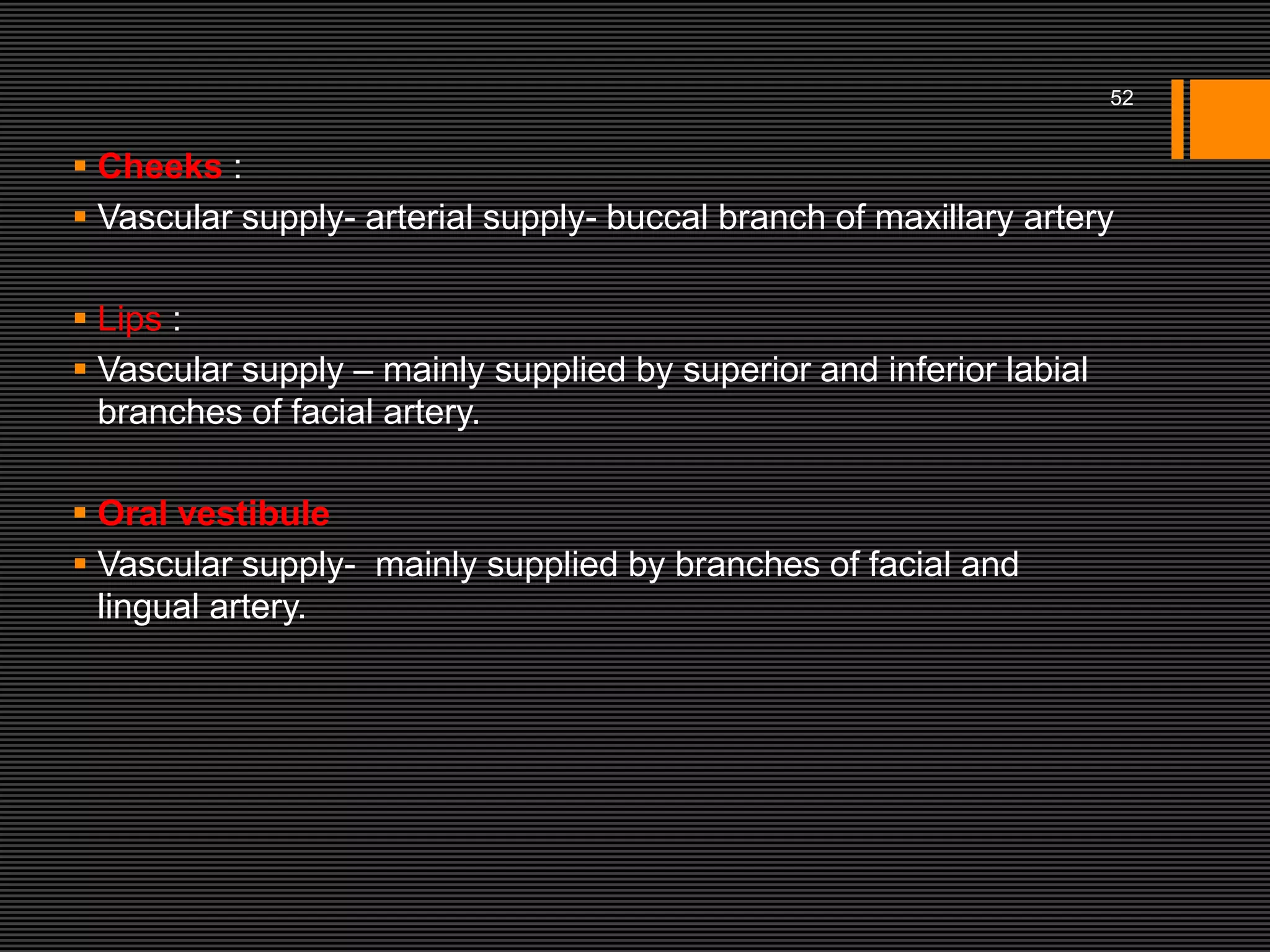 Blood supplyand lymphatic drainage to oral cavity | PPTX