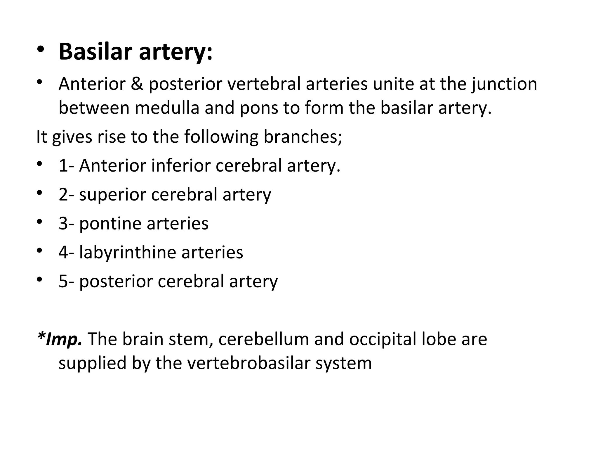 Blood supply to the brain | PPT