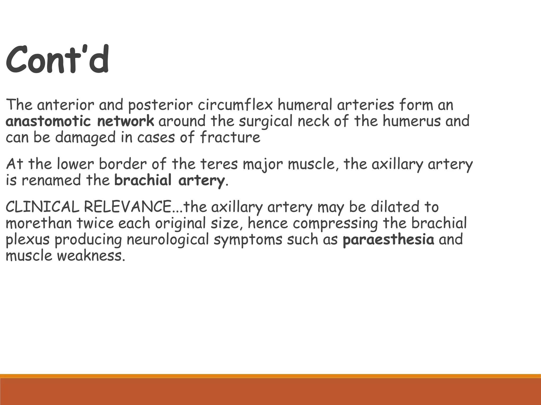 Blood supply to the upper limb | PPTX
