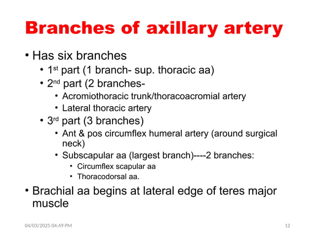 Arterial Blood supply to upper limbs.pptx
