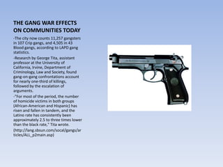 Bloods Vs Crips | PPTX