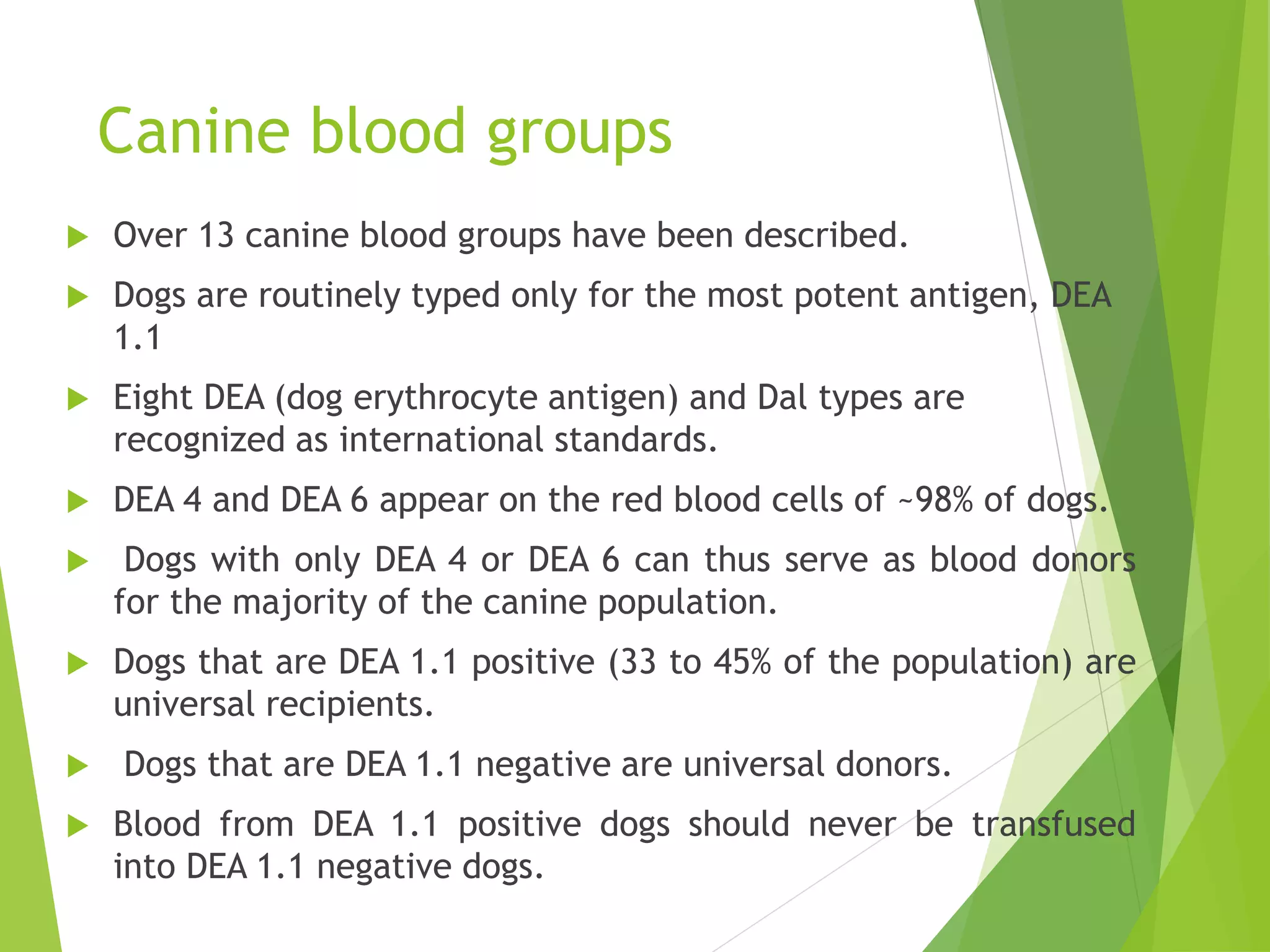 Blood transfusion in animals | PPTX