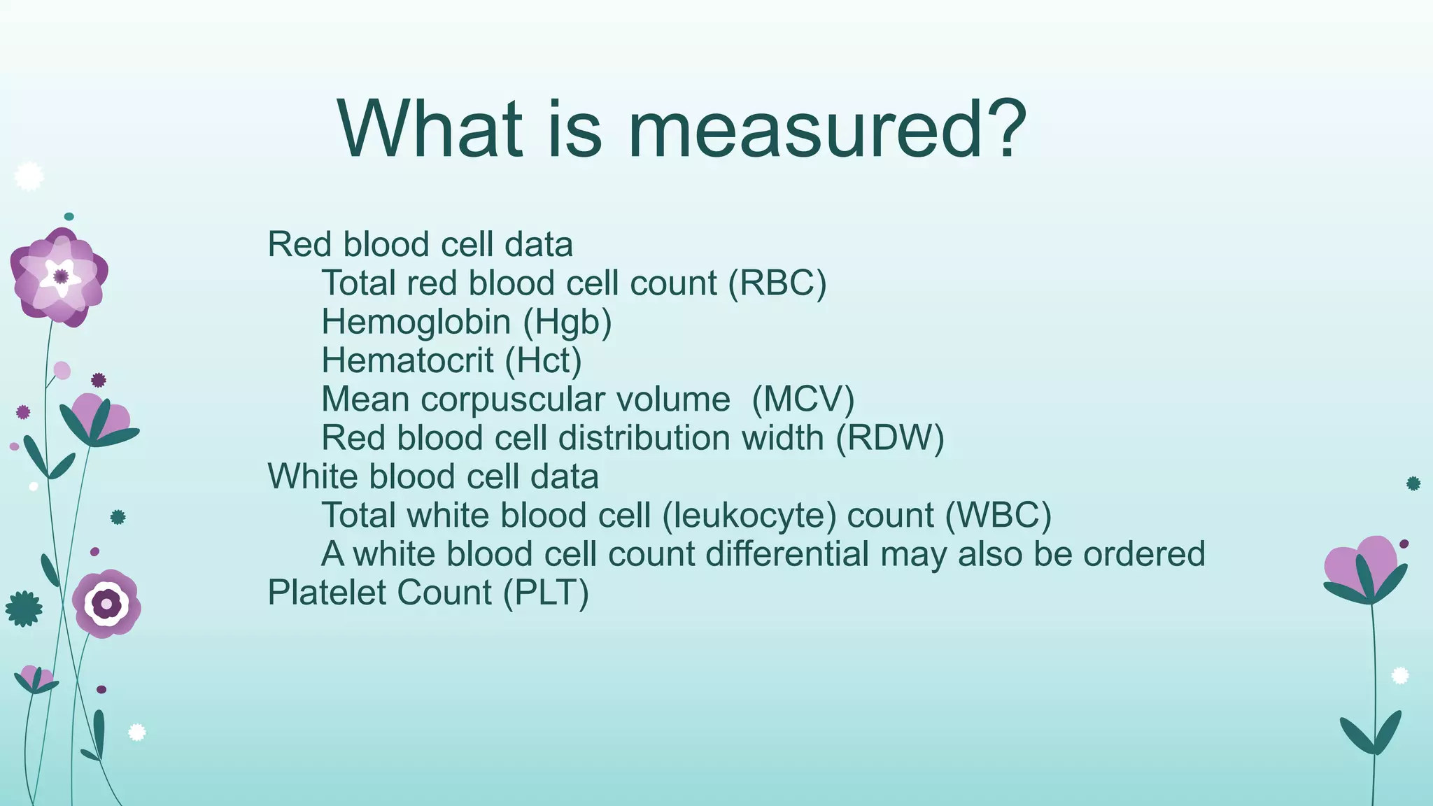 Blood test | PPTX