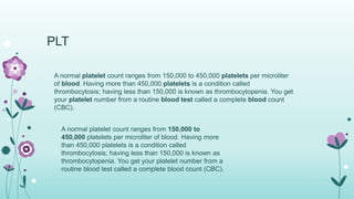 Blood test | PPTX