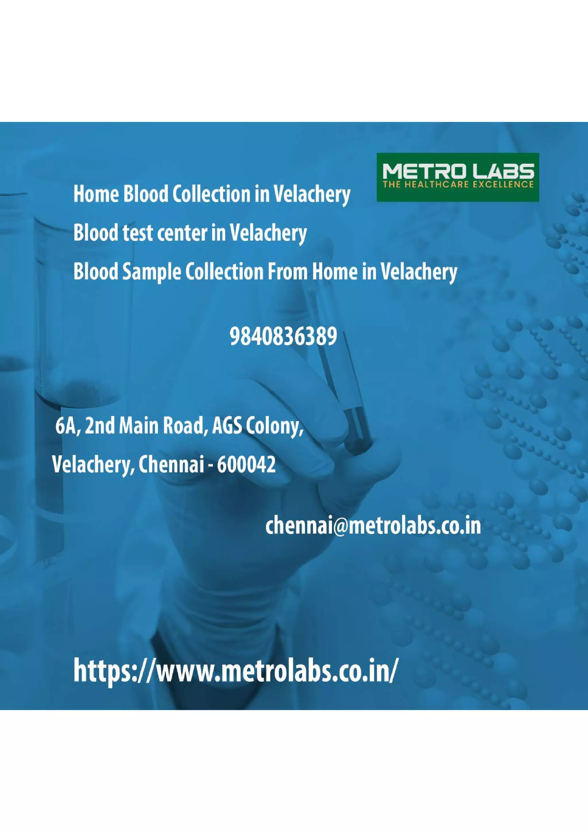 Blood test center in Velachery.pdf