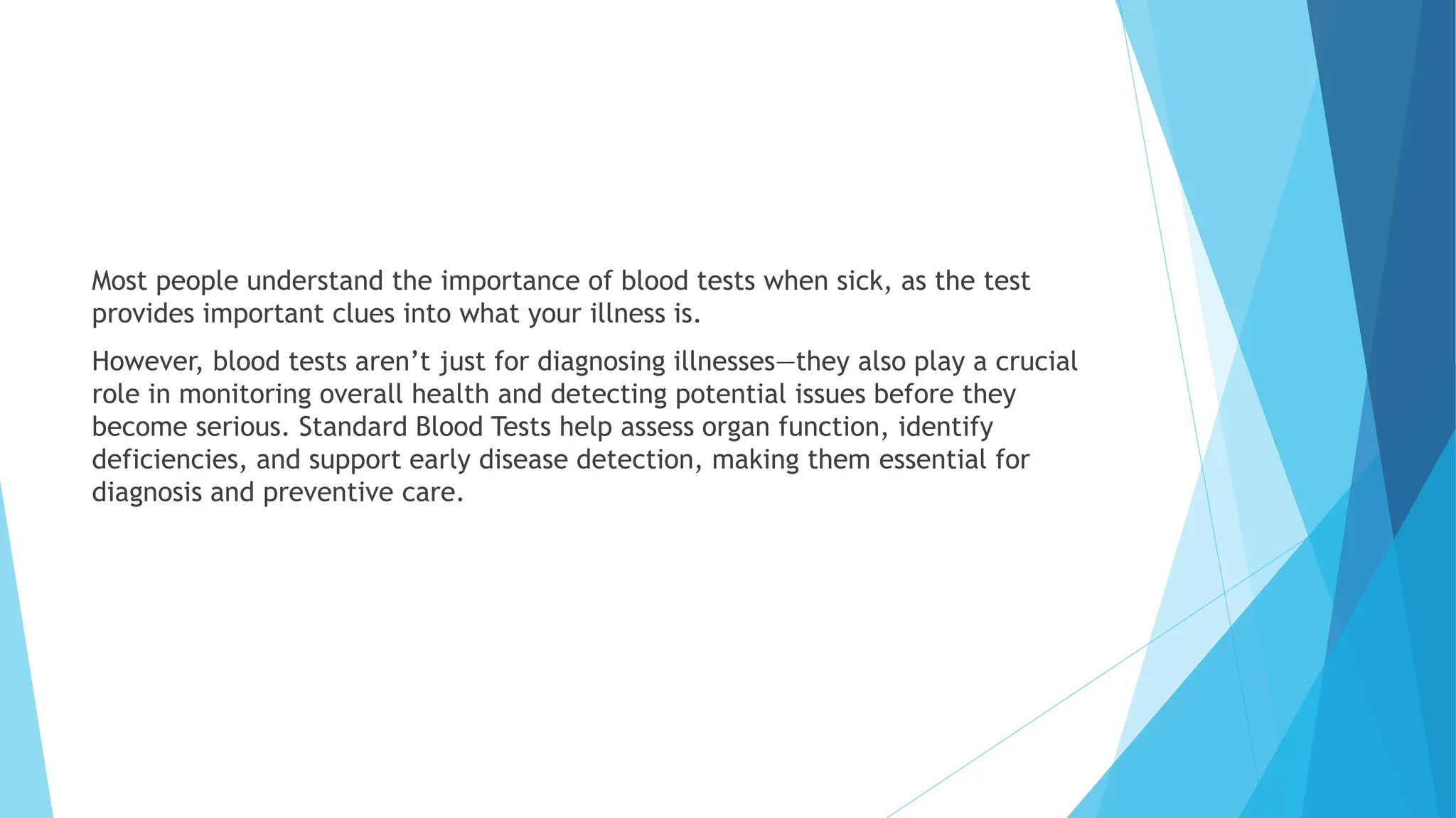Blood Testing: What You Need to Know About Common Blood Tests | PPT