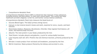 Blood Testing: What You Need to Know About Common Blood Tests | PDF