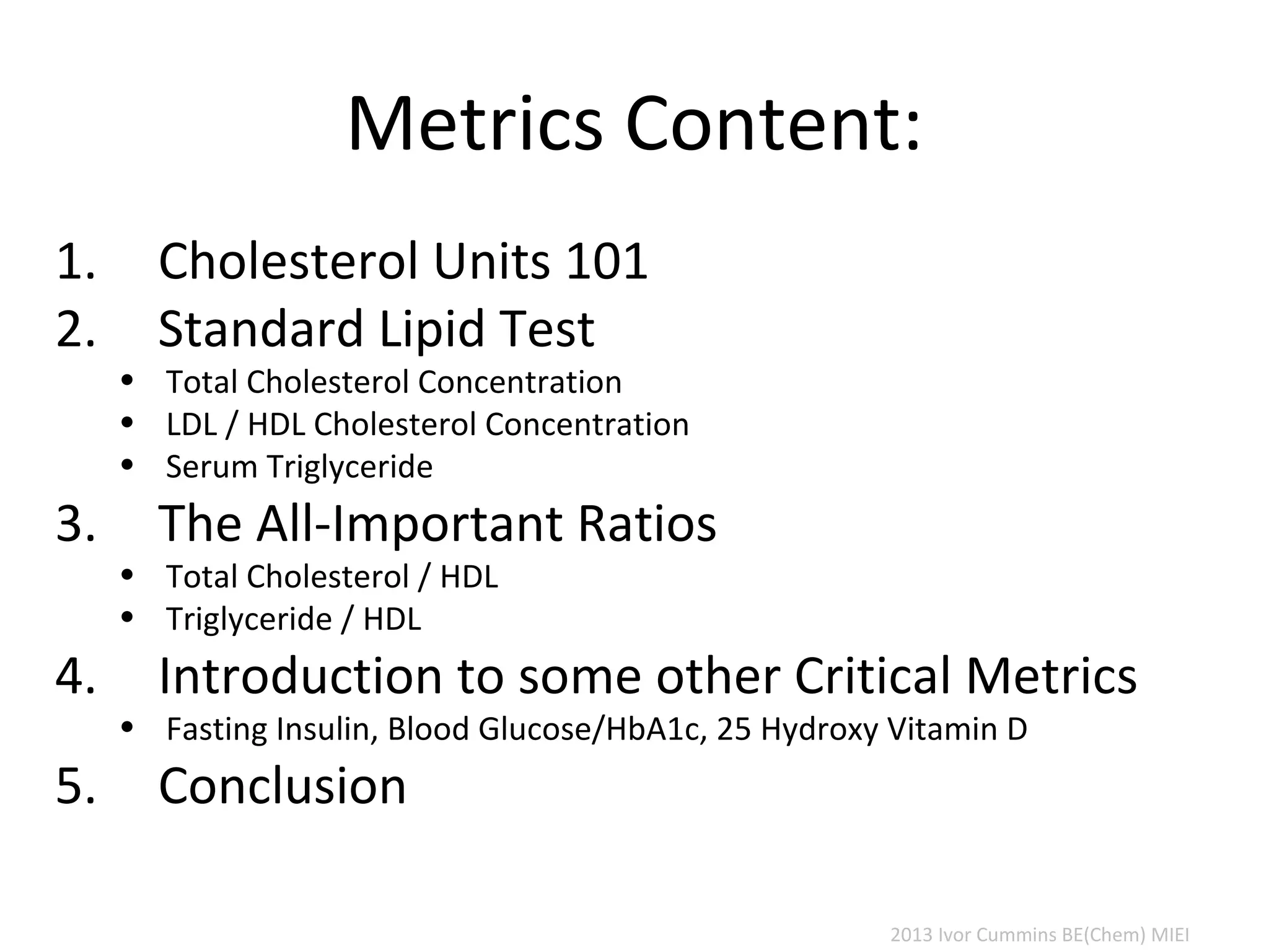 Blood test metrics interpretation cholesterol et al | PPT | Heart and ...