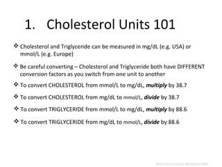 Blood test metrics interpretation cholesterol et al | PPT | Heart and ...
