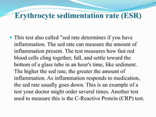 Blood tests | PPTX
