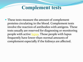 Blood tests | PPTX