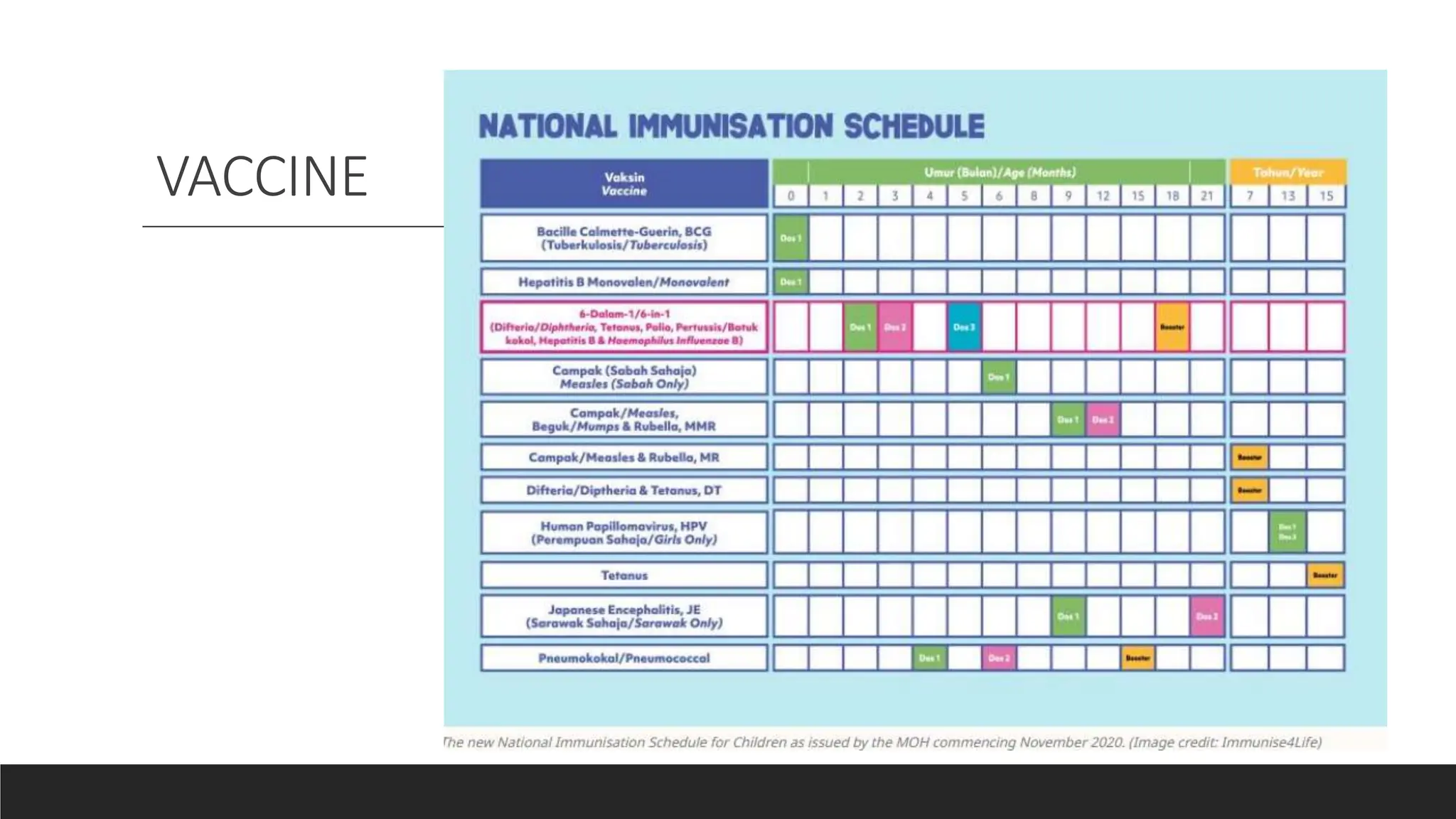 BLOOD TESTS, IMMUNISATION SCHEDULE AND VACCINES | PPTX