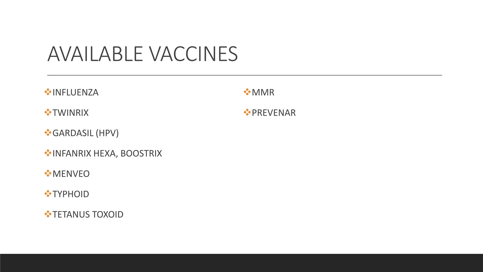 BLOOD TESTS, IMMUNISATION SCHEDULE AND VACCINES | PPTX