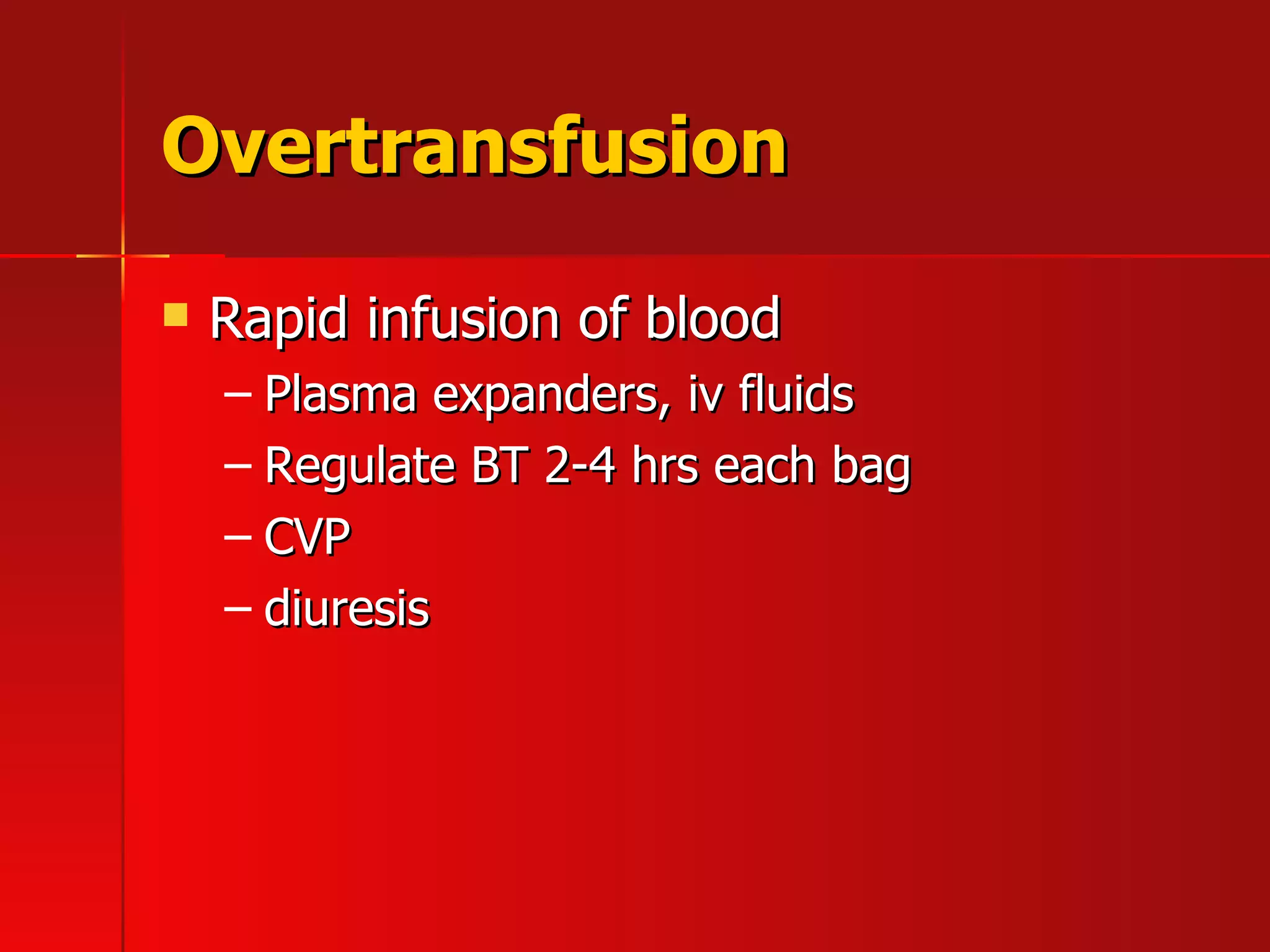 Blood Transfusion