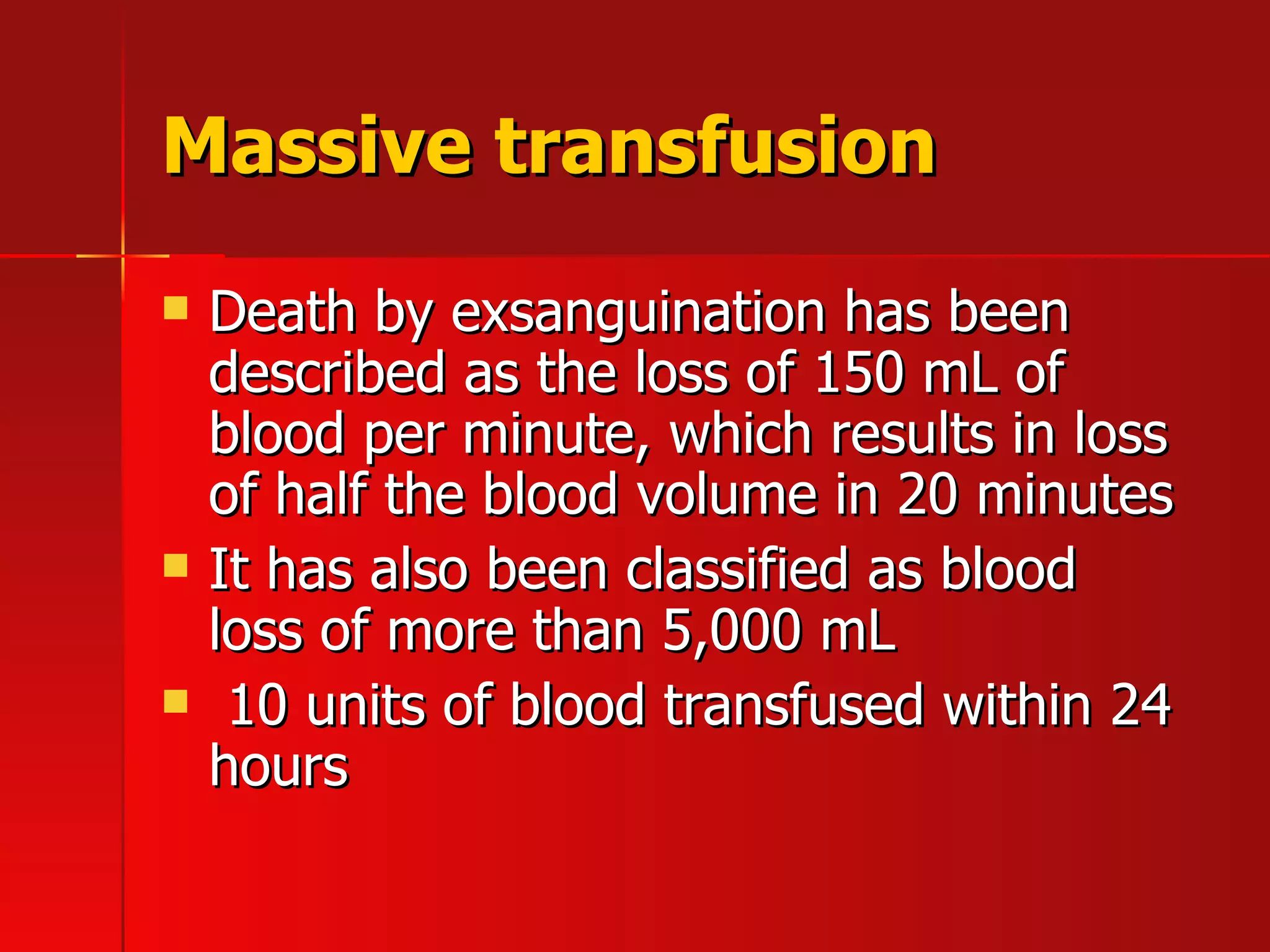 Blood Transfusion