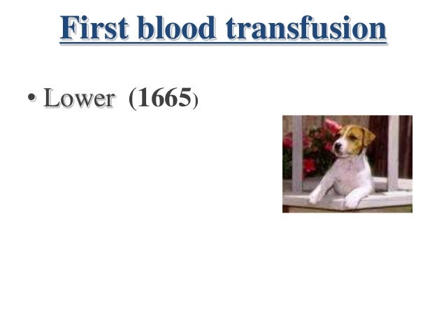 Blood transfusion