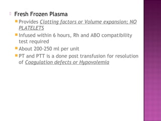 Blood transfusion | PPT