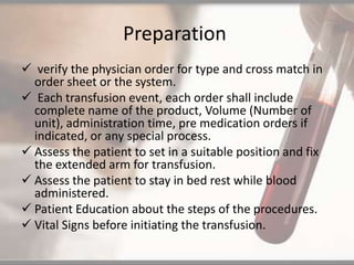 Blood transfusion | PPTX