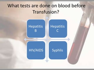 Blood transfusion | PPTX