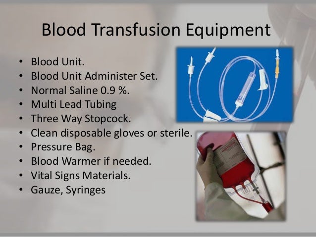 Blood transfusion