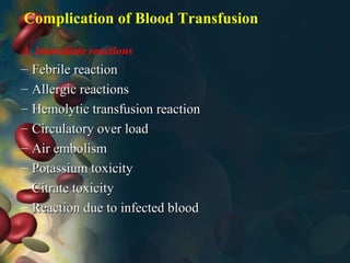 Blood transfusion | PPT