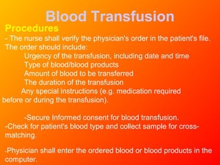 Blood transfusion | PPT