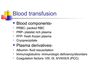Blood transfusion | PPT
