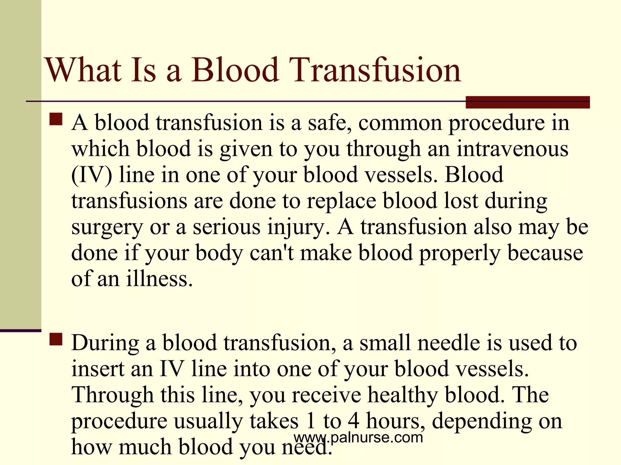 Blood transfusion | PPS