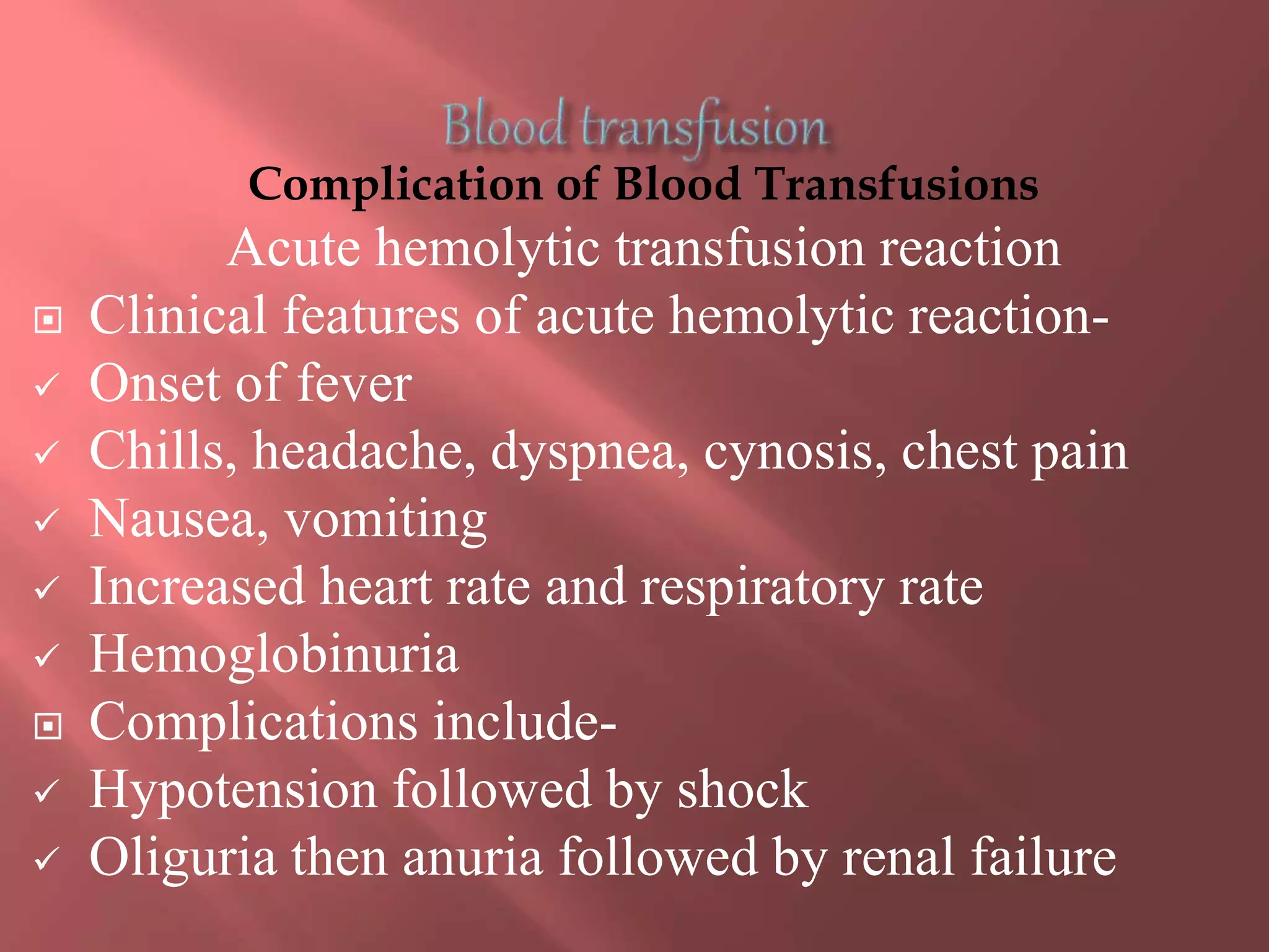 Blood transfusion | PPTX