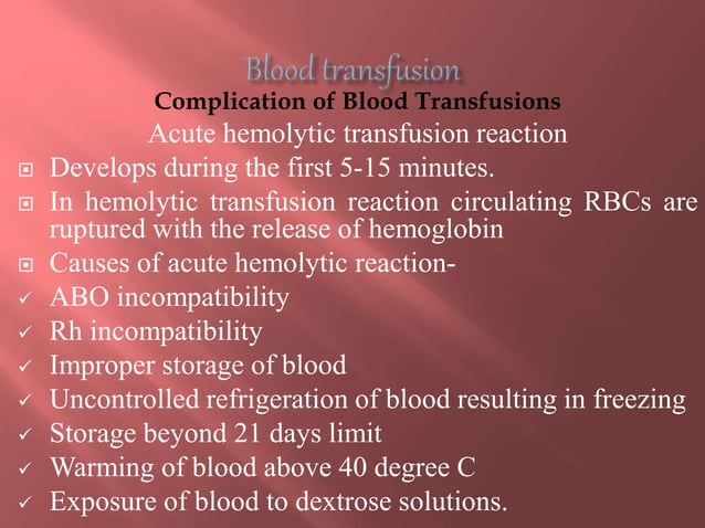 Blood transfusion | PPTX