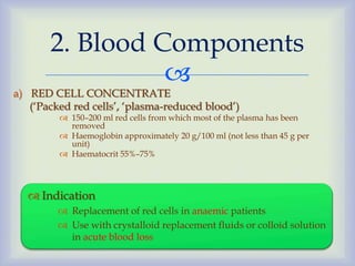 Blood transfusion | PPTX