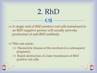 Blood transfusion | PPT