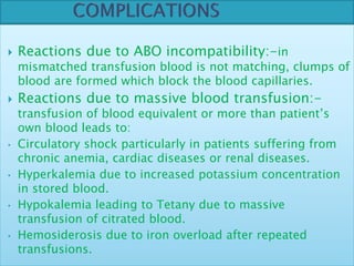 Blood transfusion | PPTX