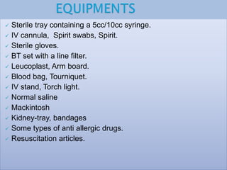 Blood transfusion | PPTX
