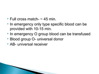 Blood transfusion | PPT