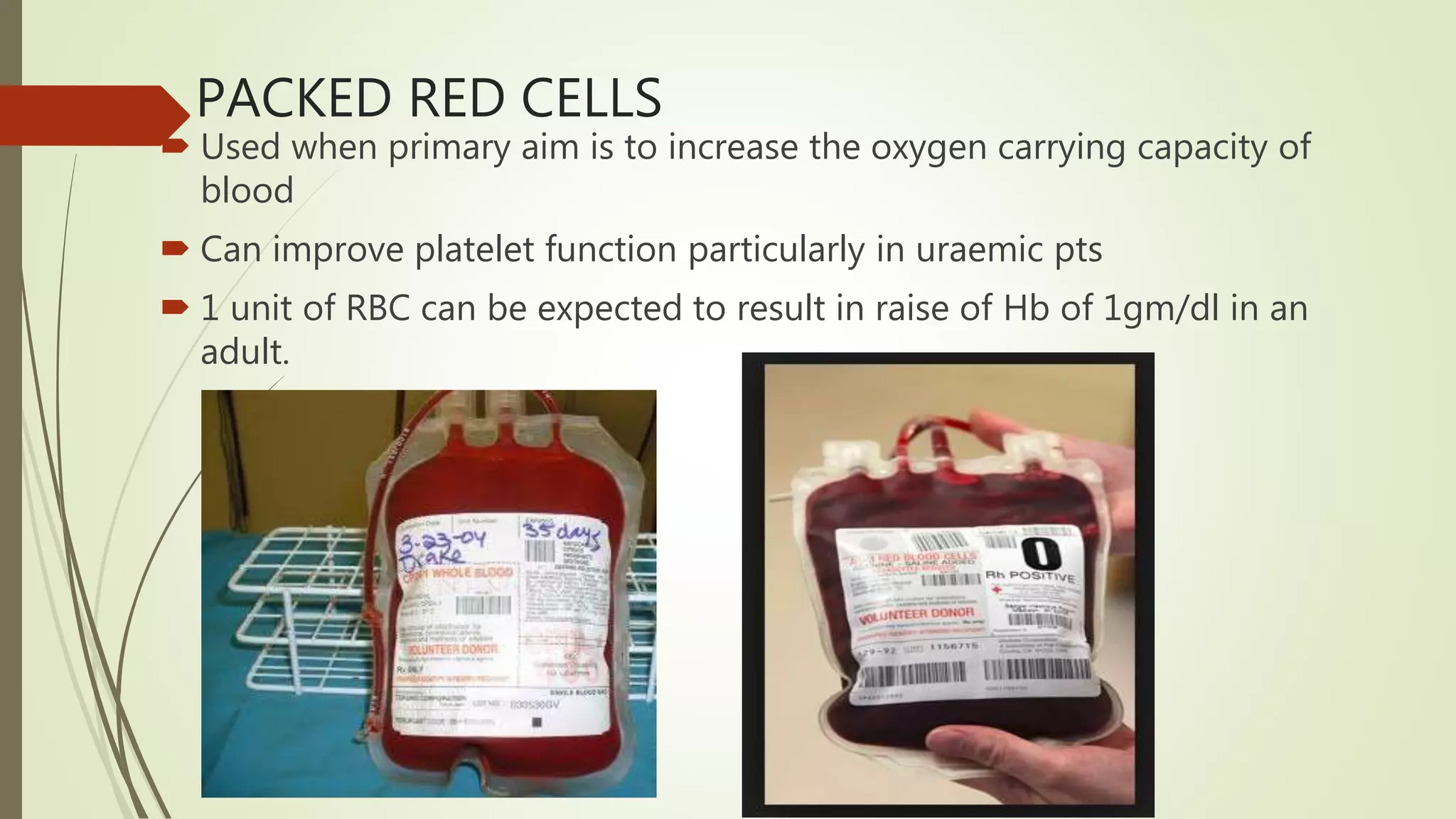 Blood transfusion - components , procedure , pre transfusion testing ...