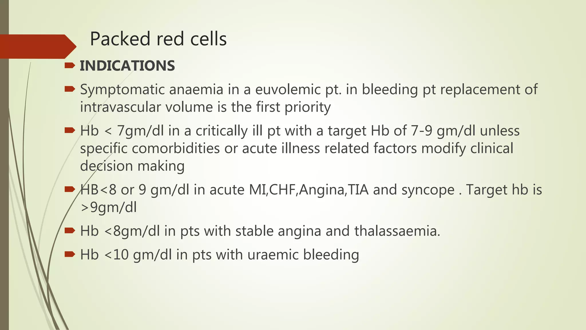 Blood transfusion - components , procedure , pre transfusion testing ...