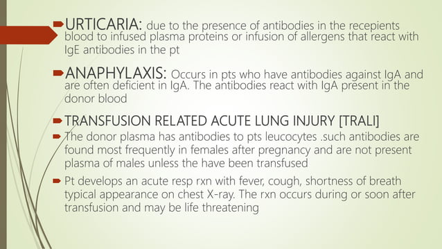 Blood transfusion - components , procedure , pre transfusion testing ...