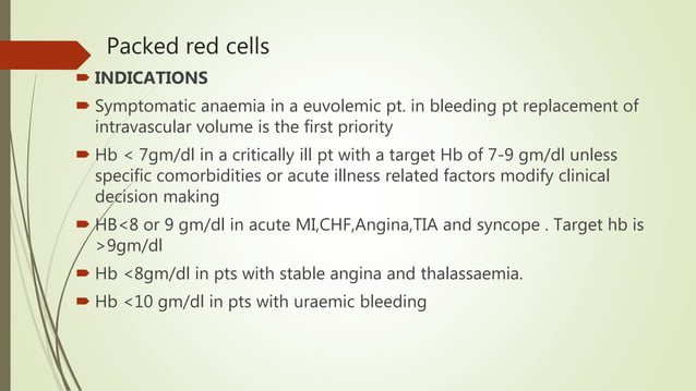 Blood transfusion - components , procedure , pre transfusion testing ...