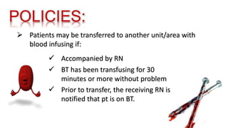 Blood transfusion | PPTX