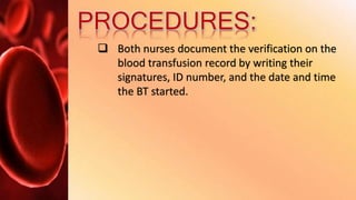 Blood transfusion | PPT