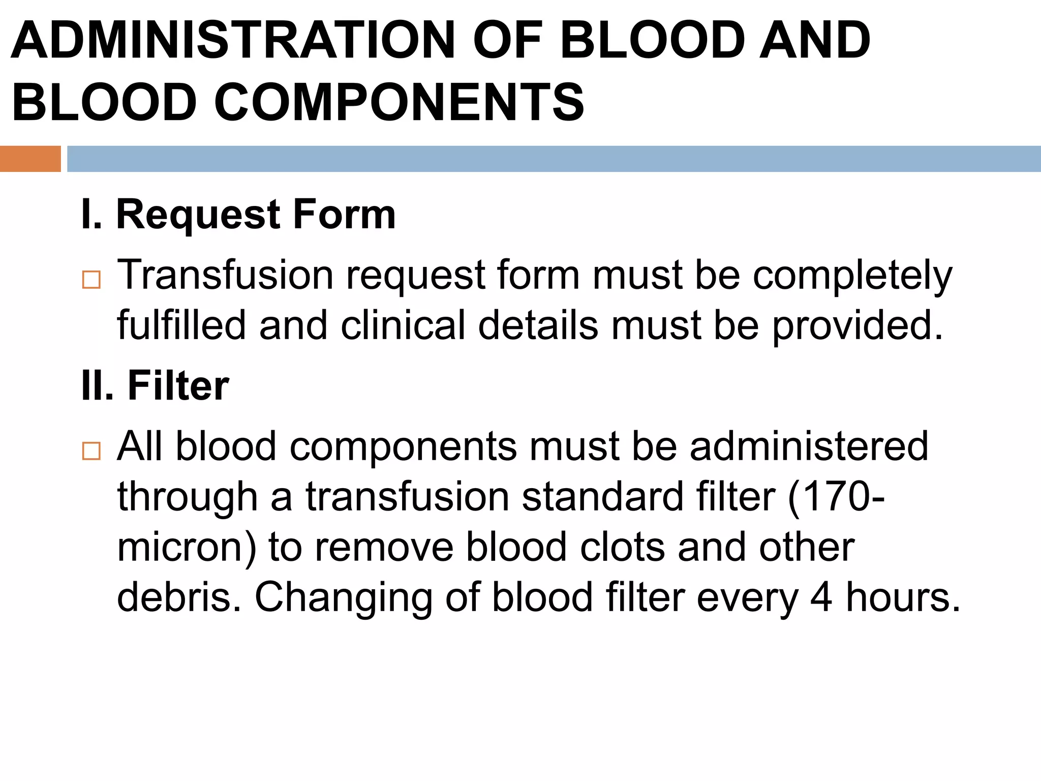 Blood product transfusion and massive transfusion | PPTX