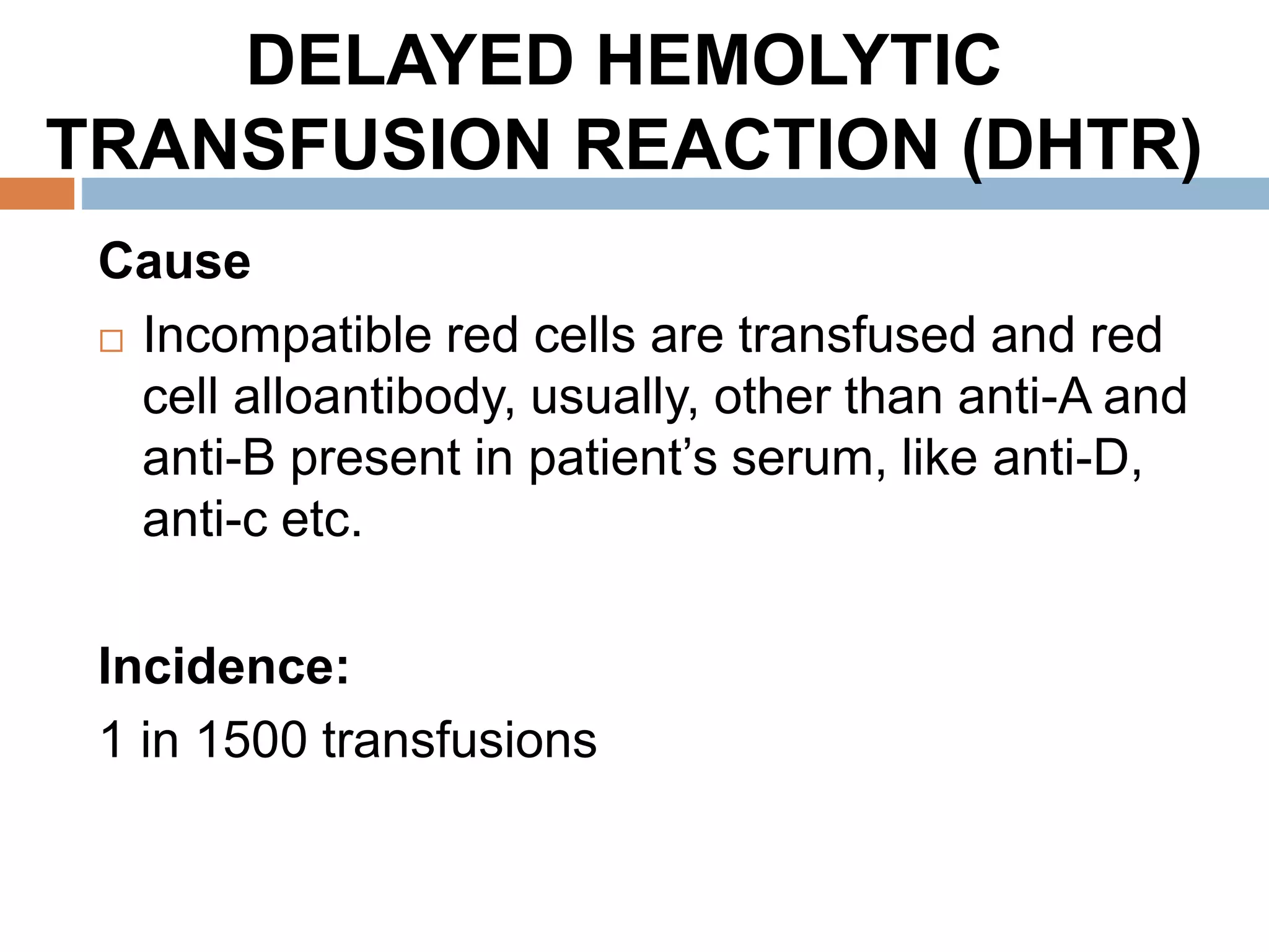 Blood product transfusion and massive transfusion | PPTX