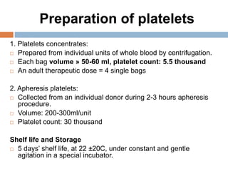 Blood product transfusion and massive transfusion | PPT