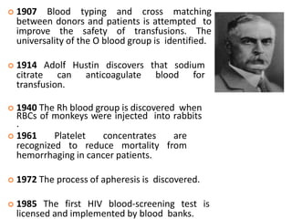 Blood transfusion in OMFS | PPTX