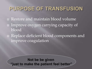 Blood transfusion | PPT
