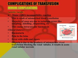 Blood transfusion | PPTX