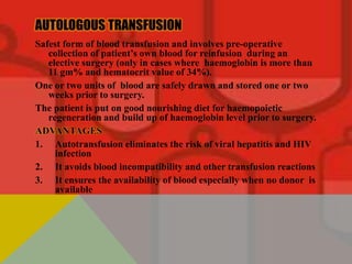 Blood transfusion | PPTX